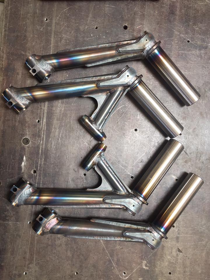 VW Front Trailing Arm 4" over Complete set | Jake's Fabworks